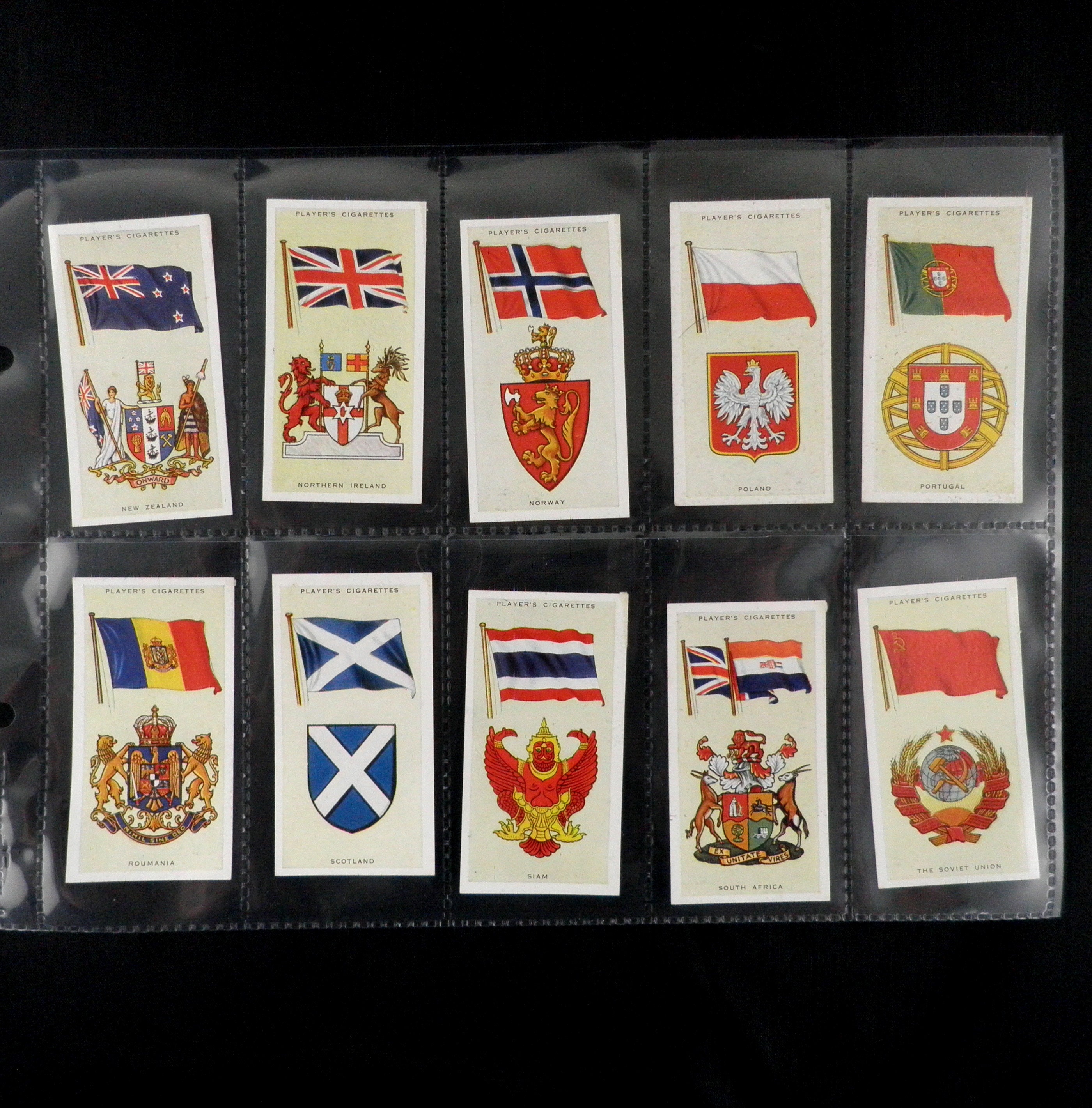 National Flags and Arms Cigarette Cards by John Player Set of 50 Issued ...