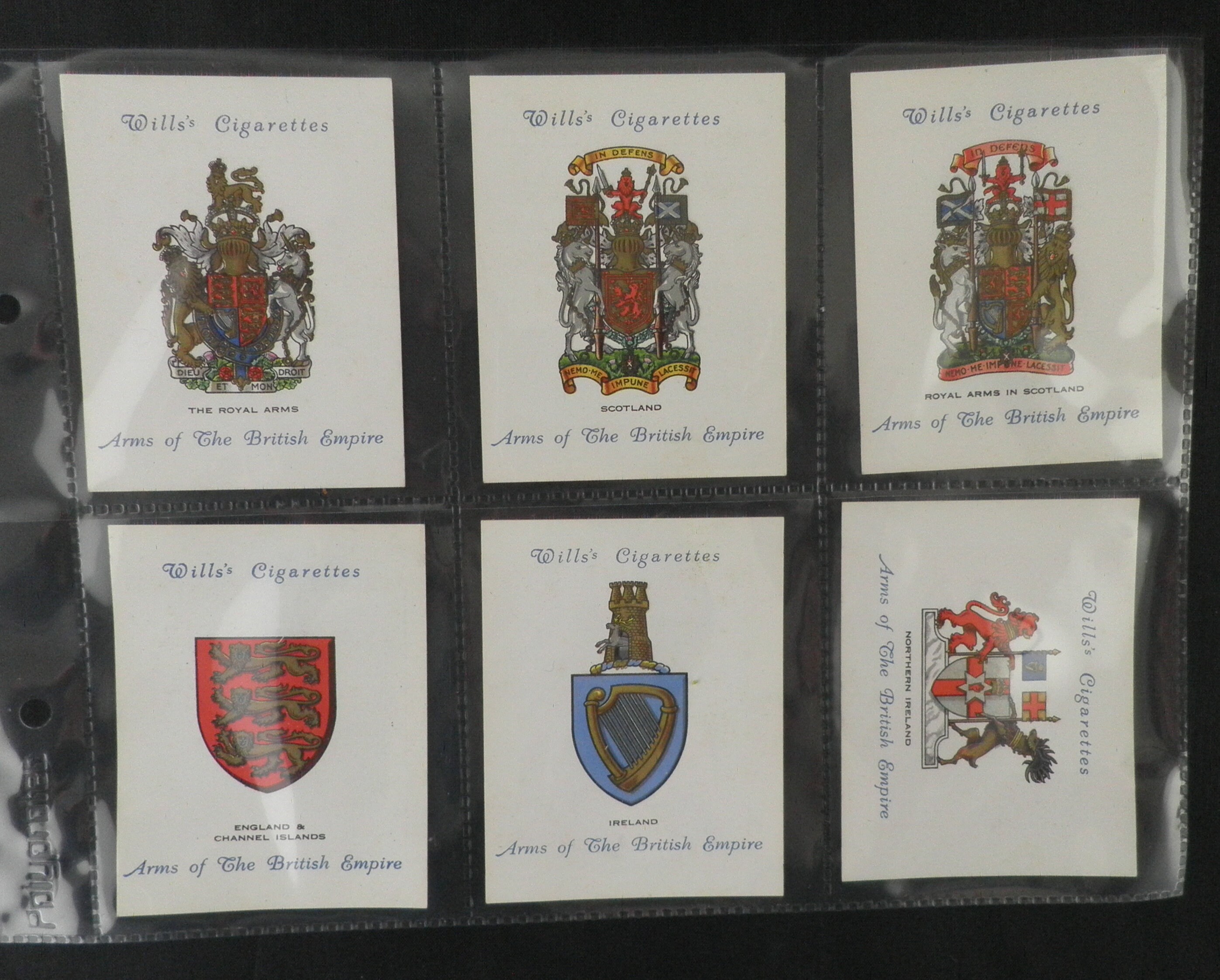 Arms of the British Empire 1st Series Cigarette Cards by WD and HO ...