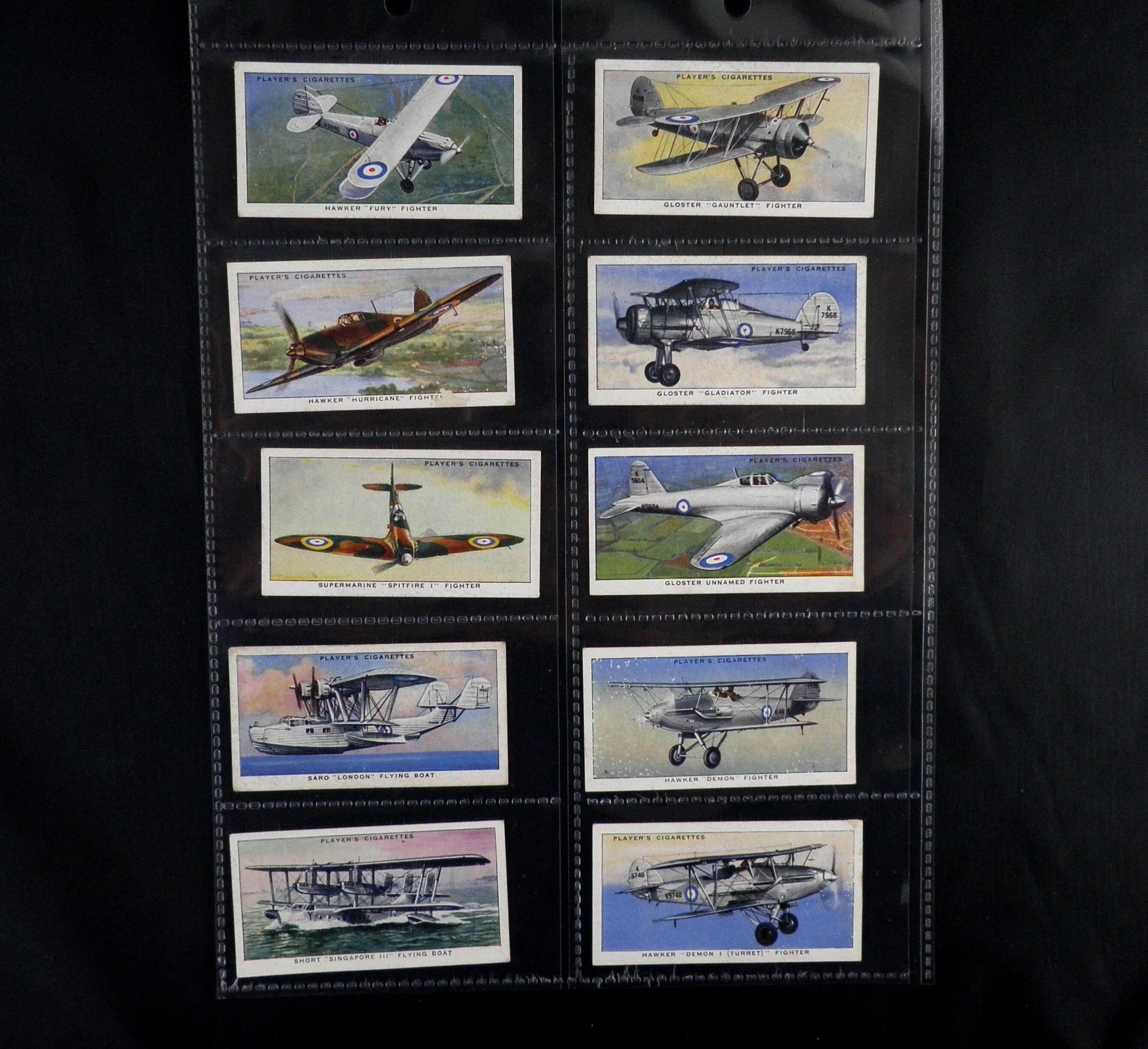 Aircraft of the Royal Air Force Cigarette Cards by John Player Set of ...