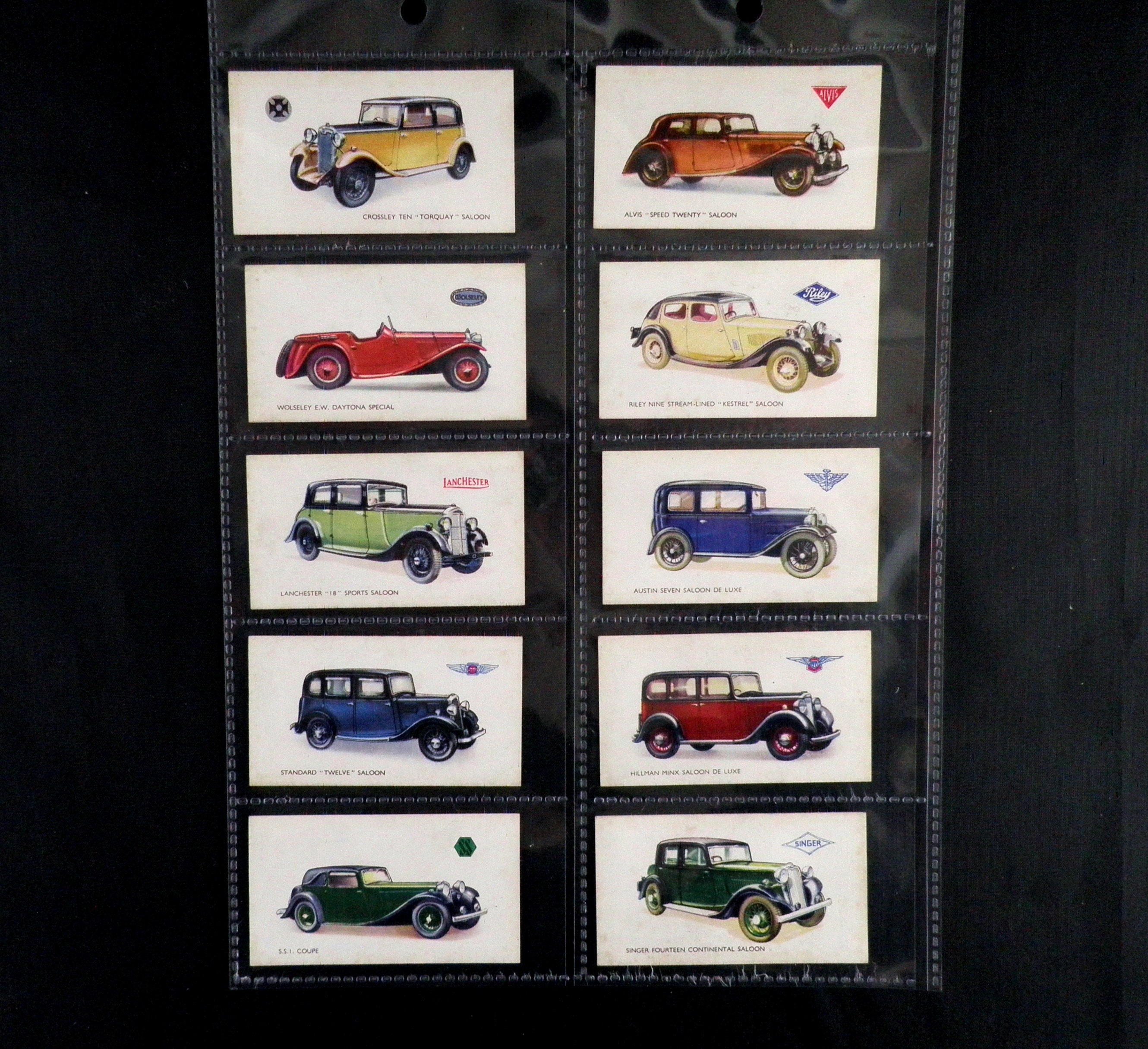Motor Cars Cigarette Cards by Gallahers Set of 25 Issued in 1934 ...