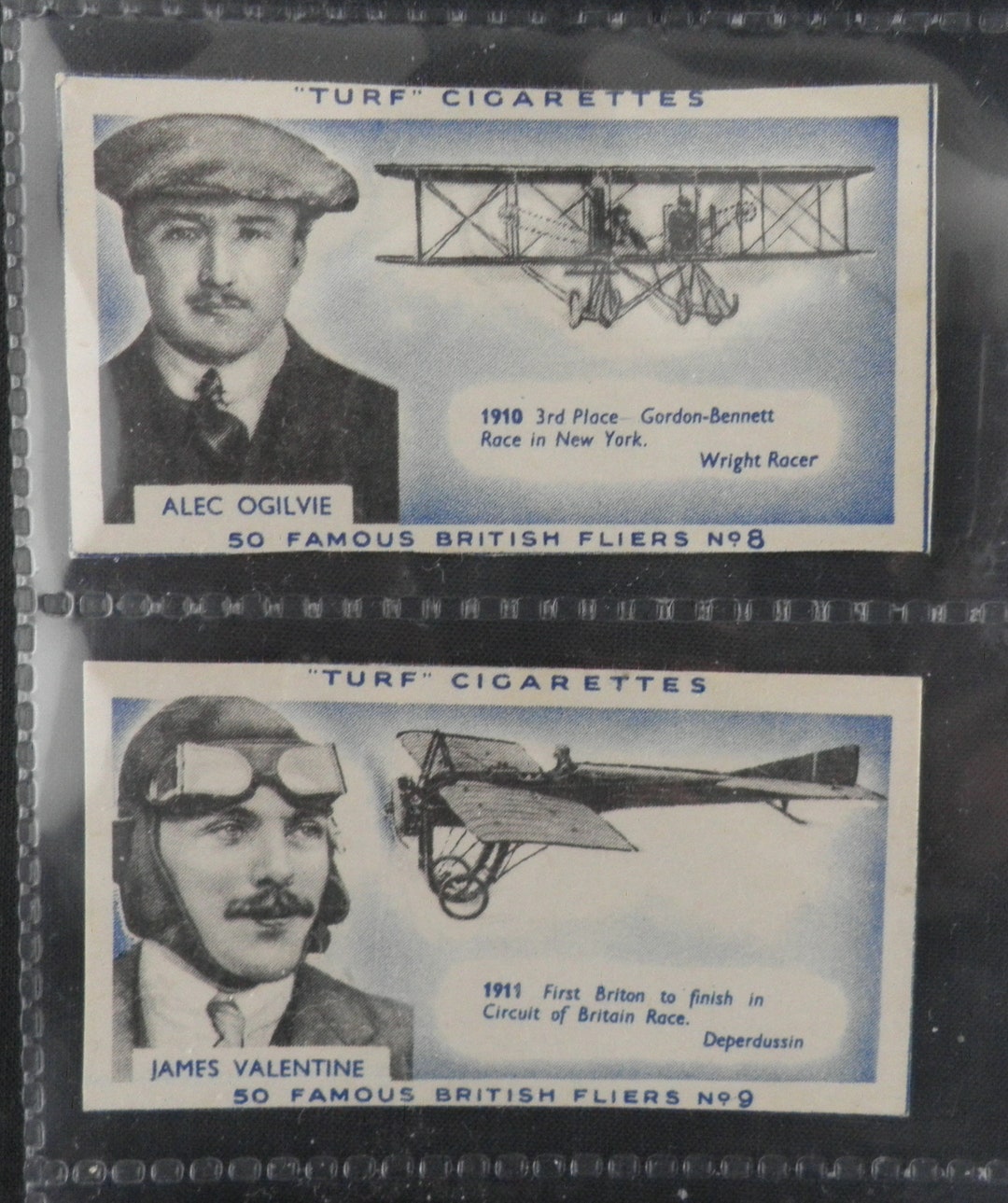 Famous British Fliers Cigarette Cards by Carreras ( Turf ) Set of 50 ...