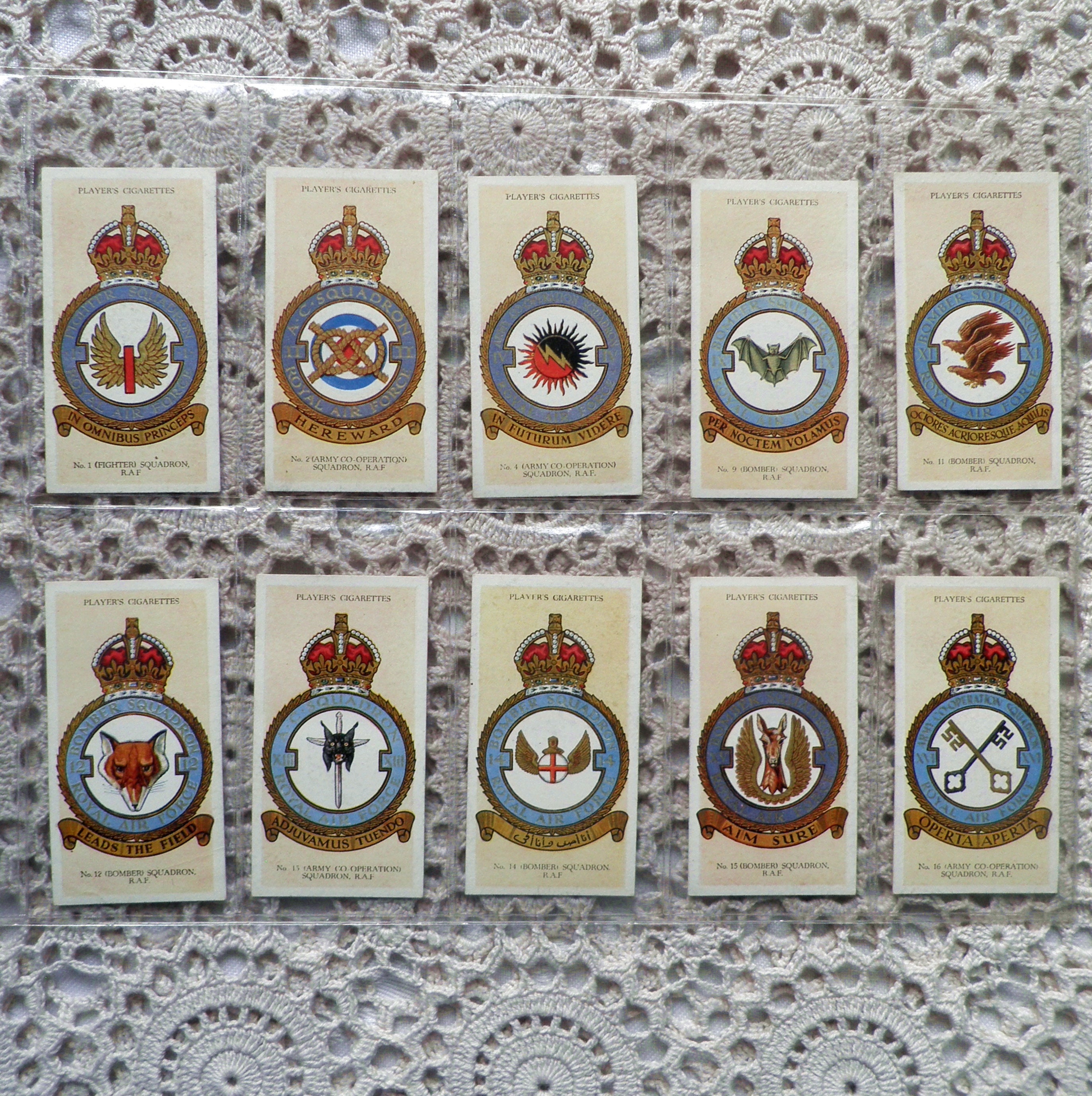 RAF Badges Cigarette Cards by John Player Set of 50 Issued in 1937 ...