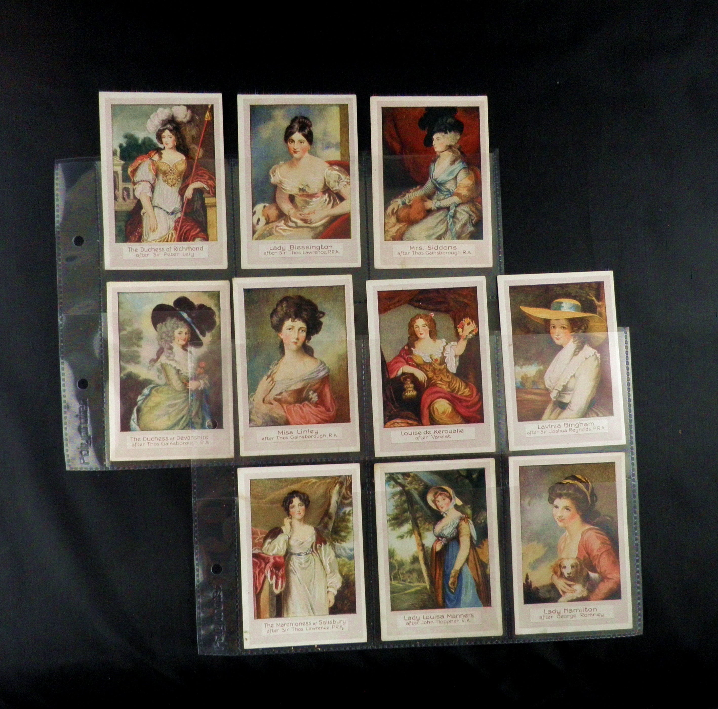 Bygone Beauties Extra Large Cigarette Cards by John Player & Son Set of ...