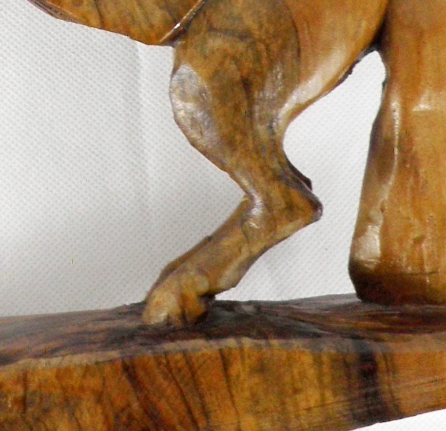 1970s Beautiful Hand Carved Wooden Horse and Rider Size 27 X - Etsy