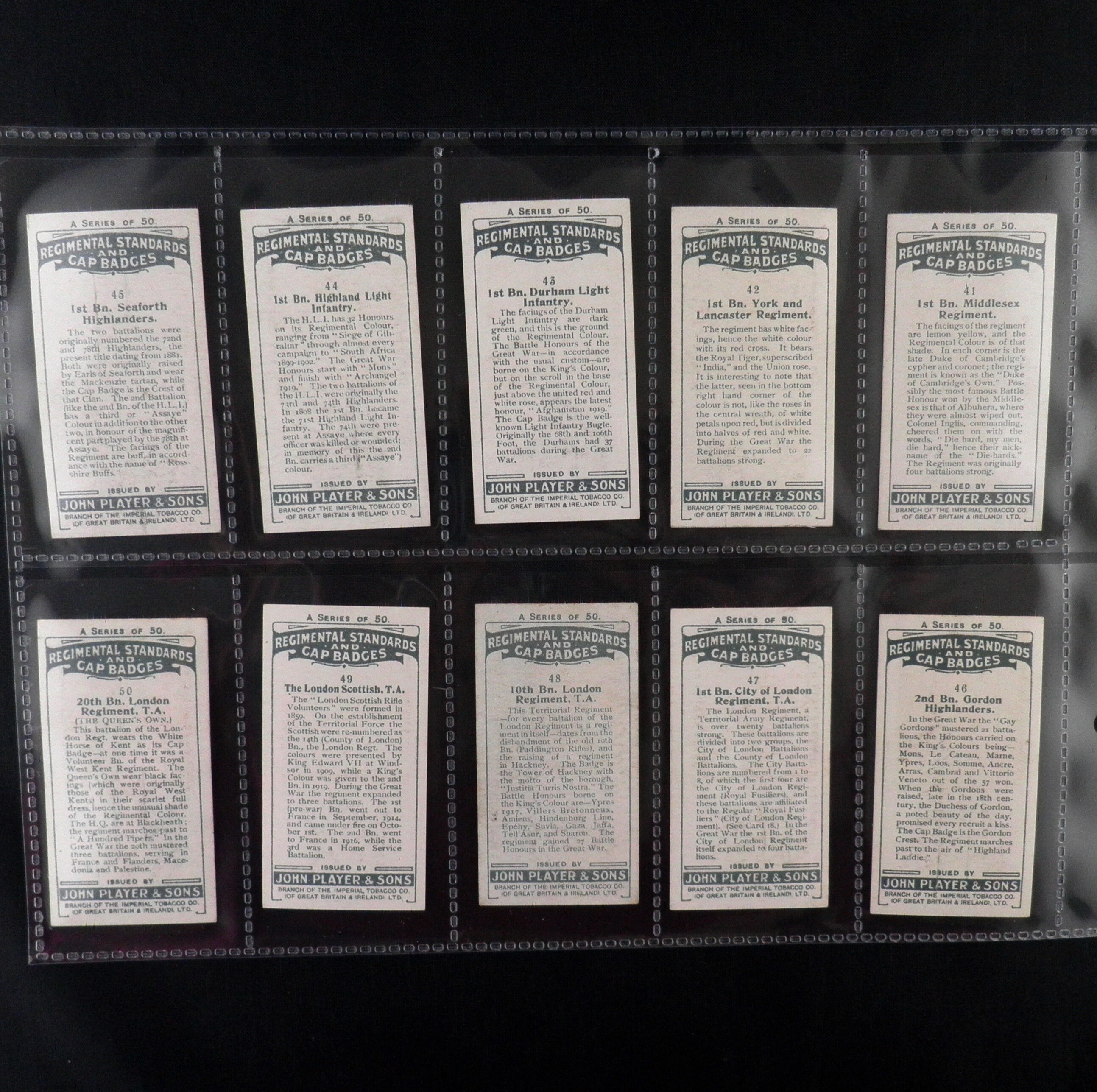 Regimental Standards and Cap Badges Cigarette Cards by John | Etsy UK