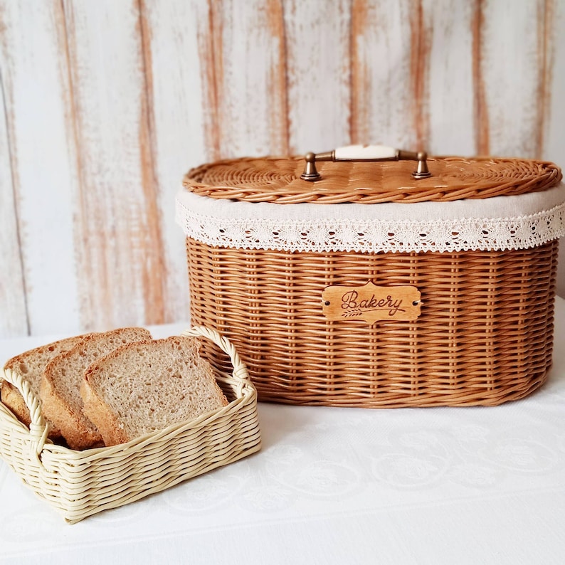 Bread Box for Kitchen Countertop Bread Storage Basket With | Etsy