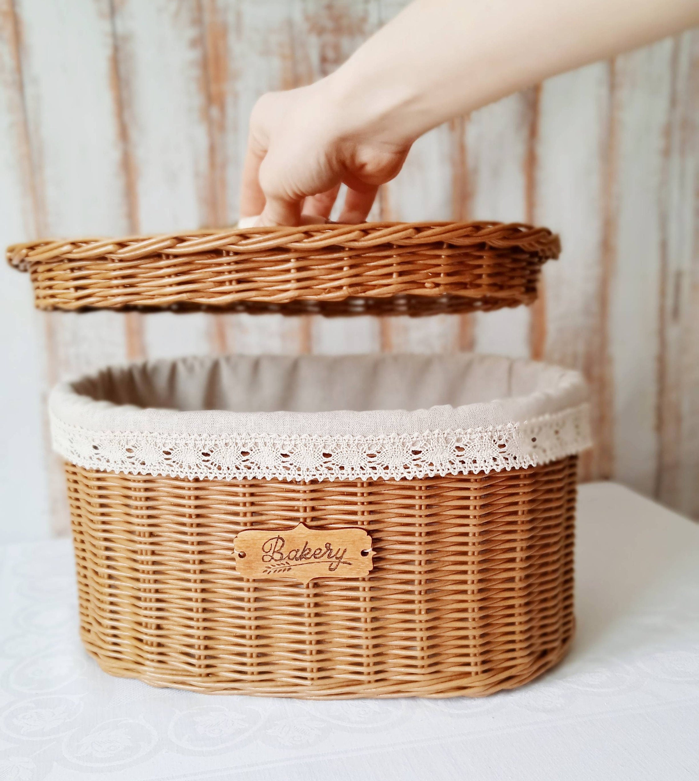 Bread Box for Kitchen Countertop Bread Storage Basket With | Etsy
