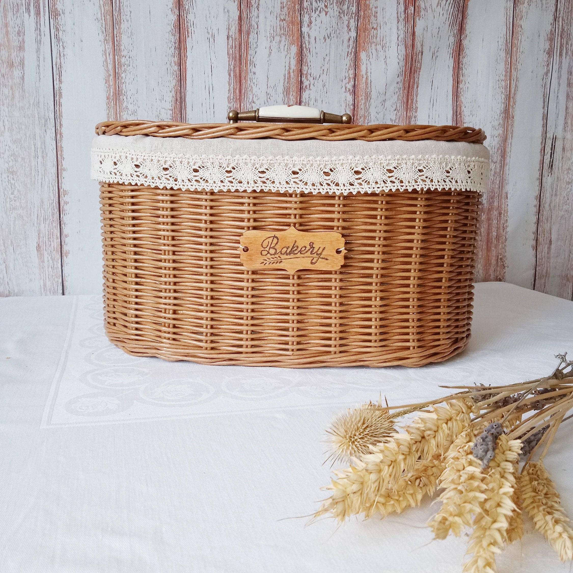 Bread Box for Kitchen Countertop Bread Storage Basket With | Etsy