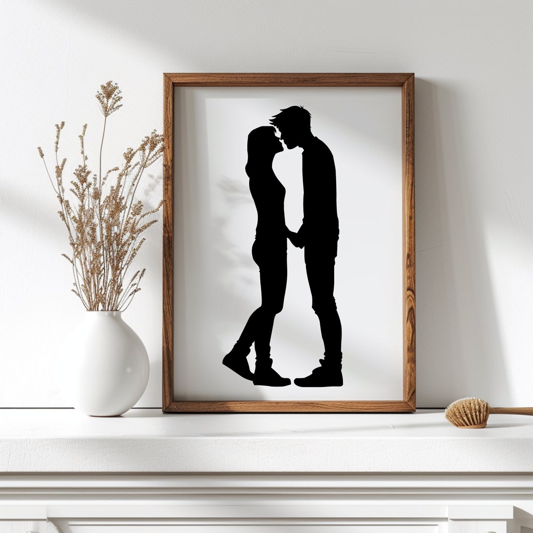 Animated Couples, Mp4 Kiss Animation, Silhouette Coupling Gift ...