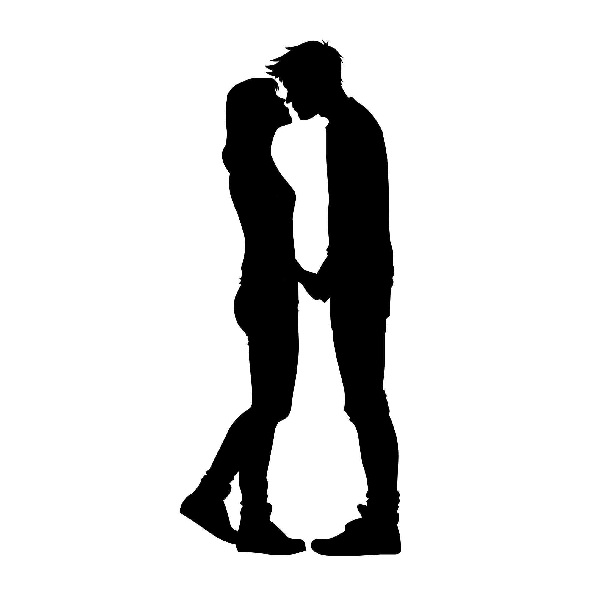 Animated Couples, Mp4 Kiss Animation, Silhouette Coupling Gift ...