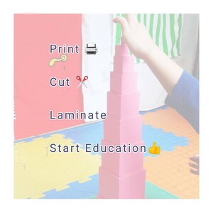 Montessori Blue and Red Number Rods-red Rods Combination Cards.math ...