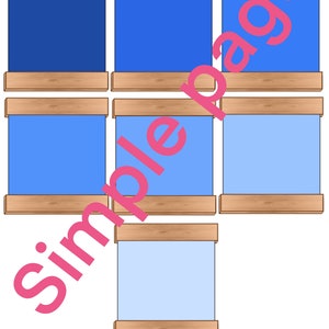 Montessori Color Tablets. Box 1_2_3 Together. Printable Homeschool ...