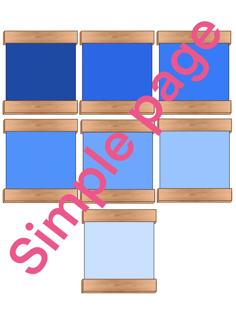 Montessori Color Tablets. Box 1_2_3 Together. Printable Homeschool ...