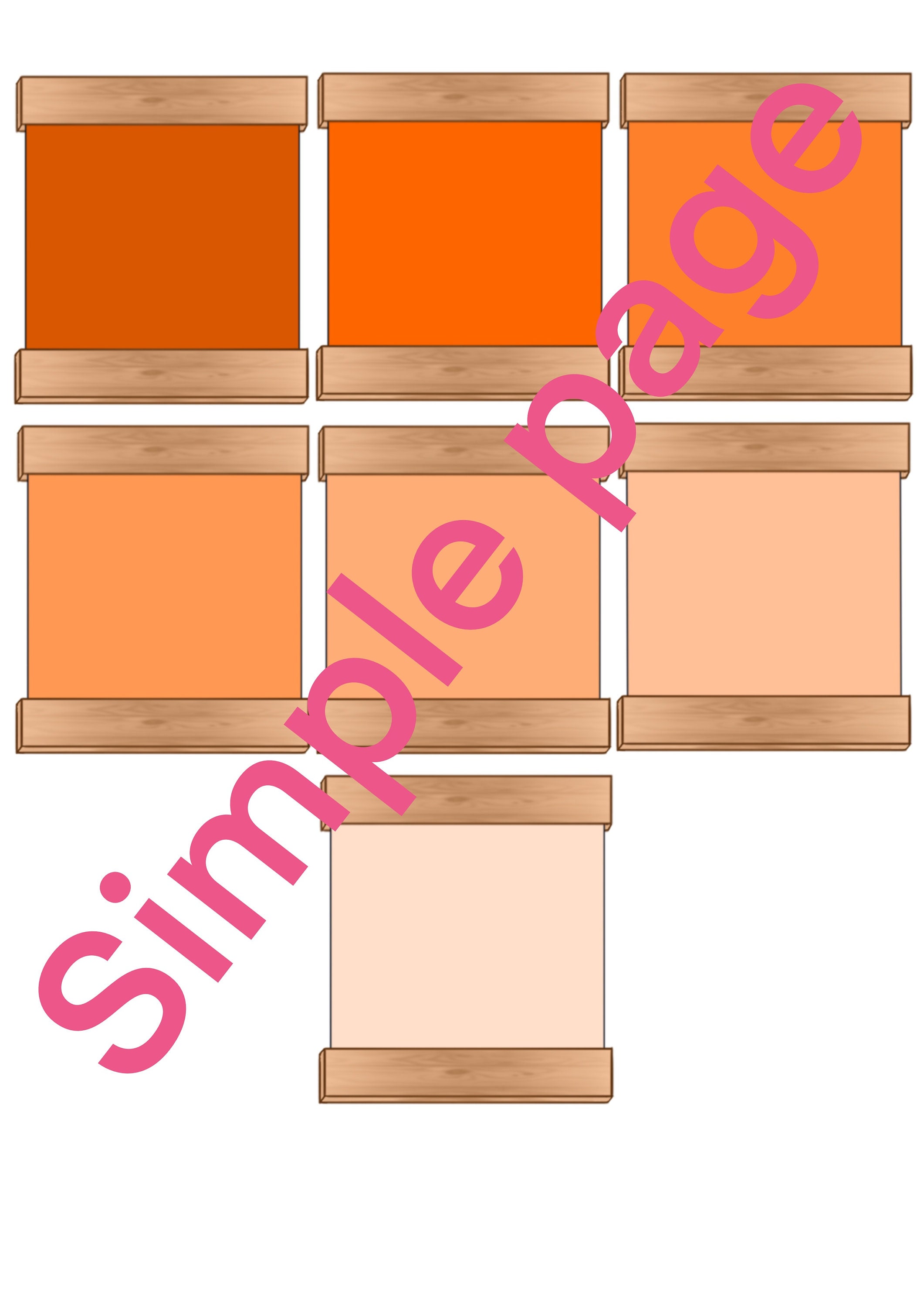 Montessori Color Tablets. Box 1_2_3 Together. Printable Homeschool ...