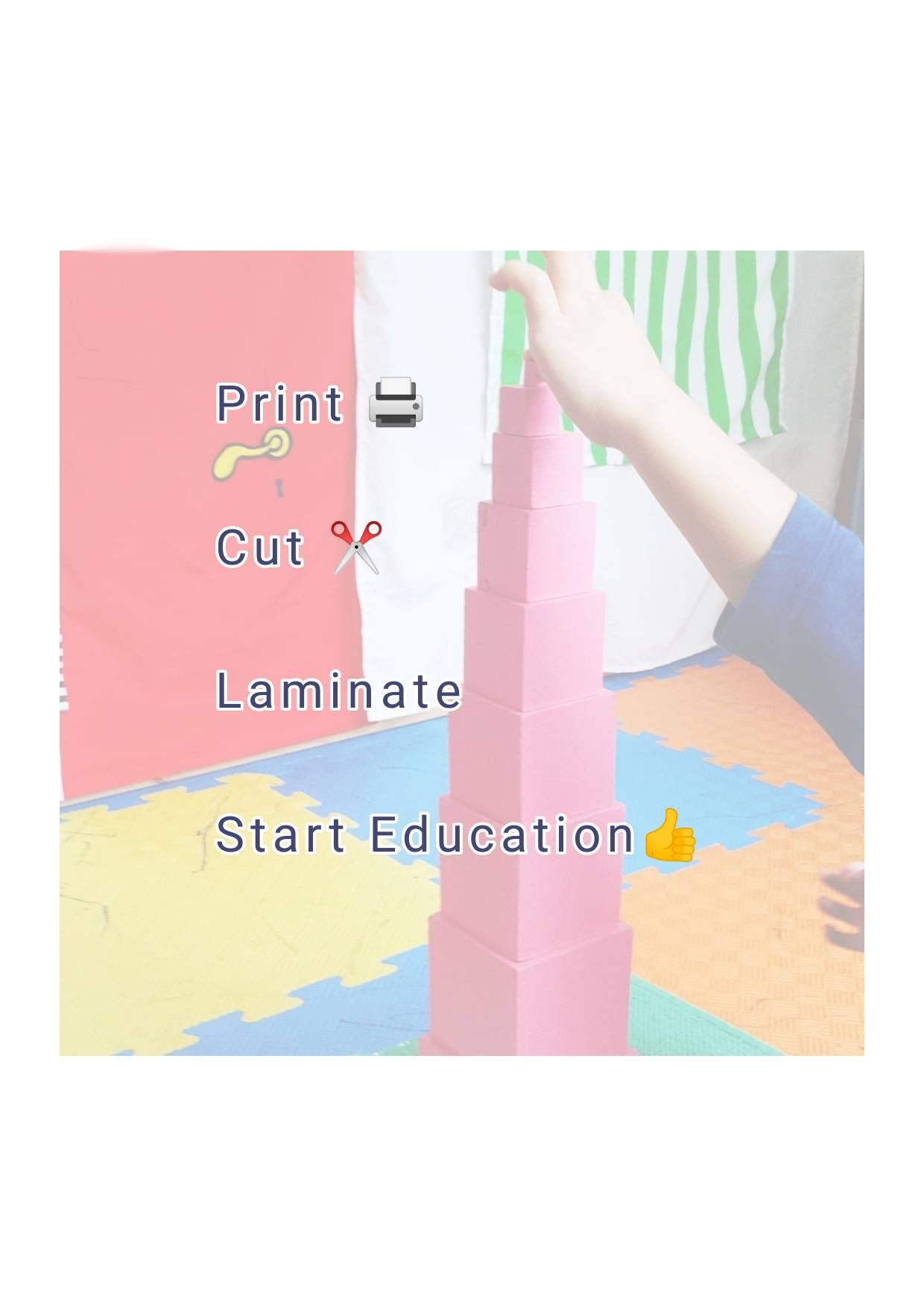 Montessori Blue and Red Number Rods Working Cards.math Digital ...