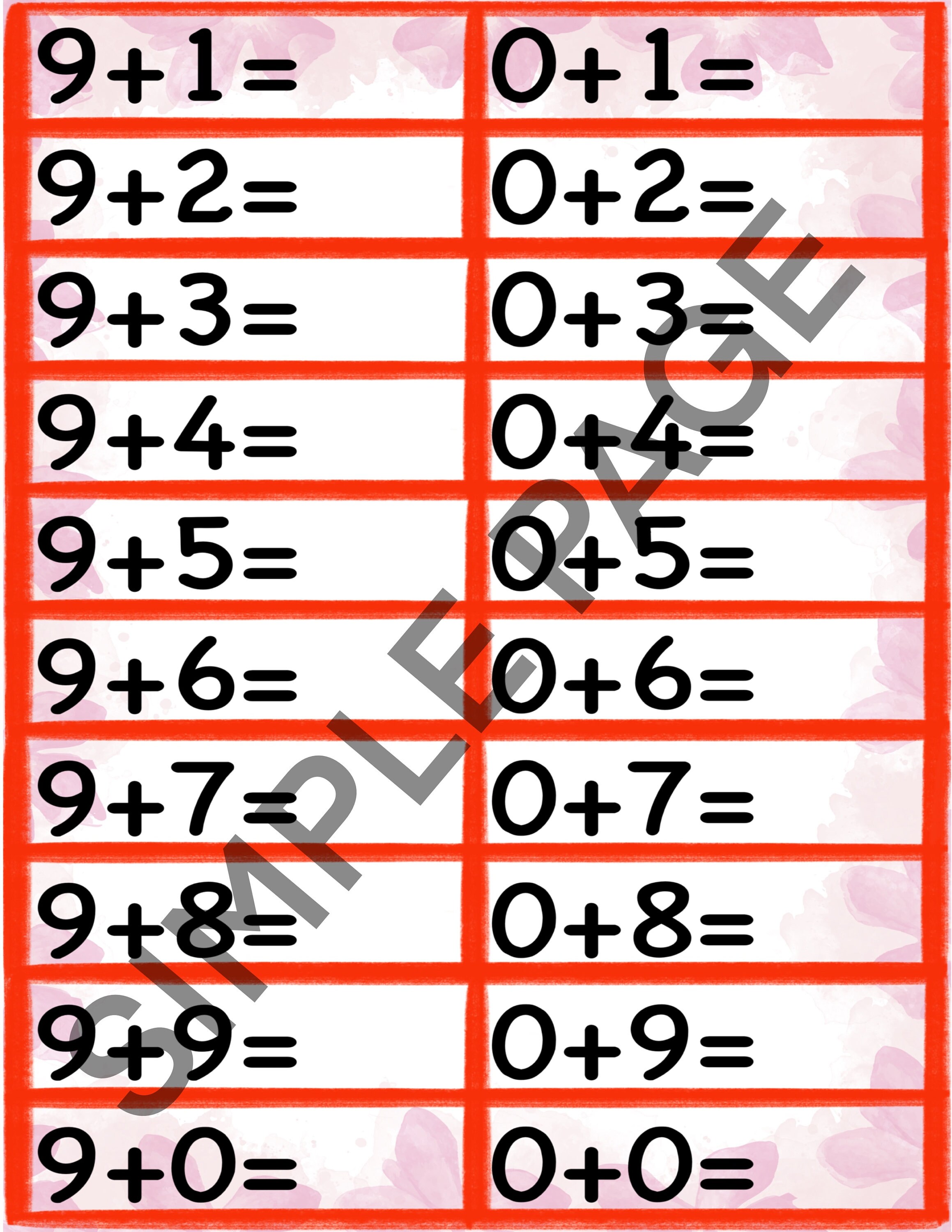Montessori Addition Worksheets. Bead Ladder.montessori Addition Table ...