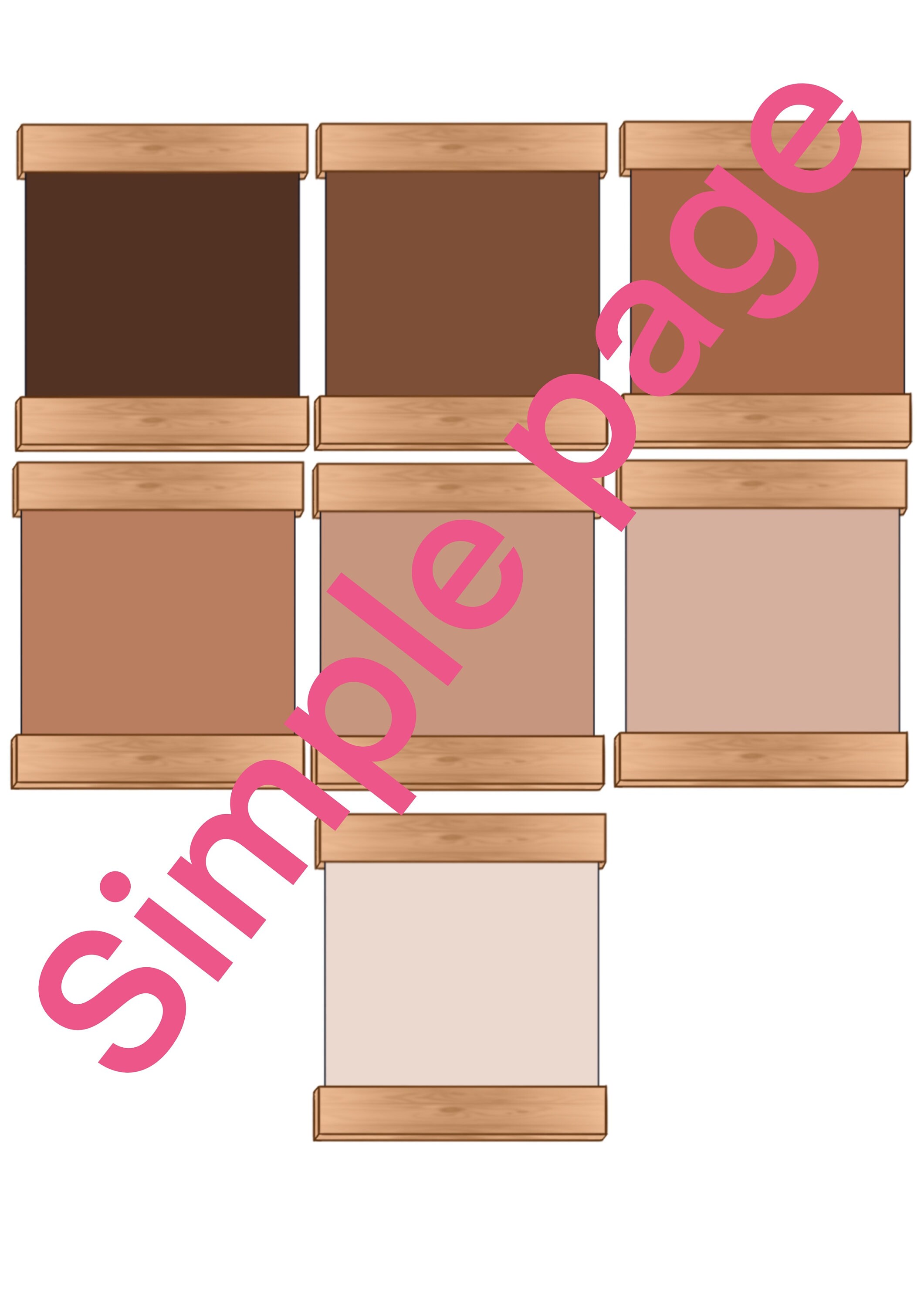 Montessori Color Tablets. Box 1_2_3 Together. Printable Homeschool ...