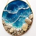 Circle Ocean Art Resin Ocean Painting Beach Wall Art Hanging - Etsy