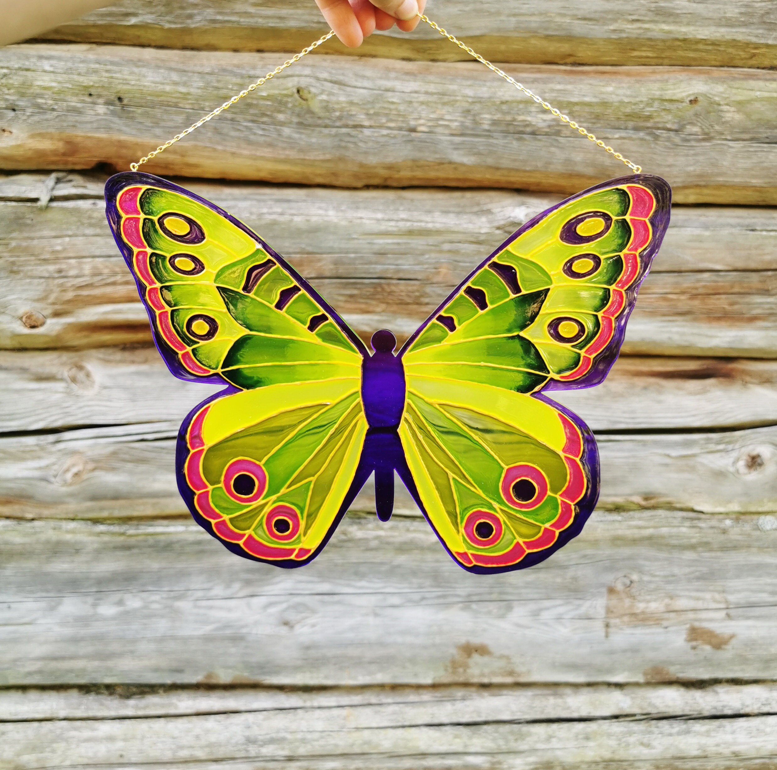 Stained Glass Butterfly Window Suncatcher Butterfly Sun Catcher for ...