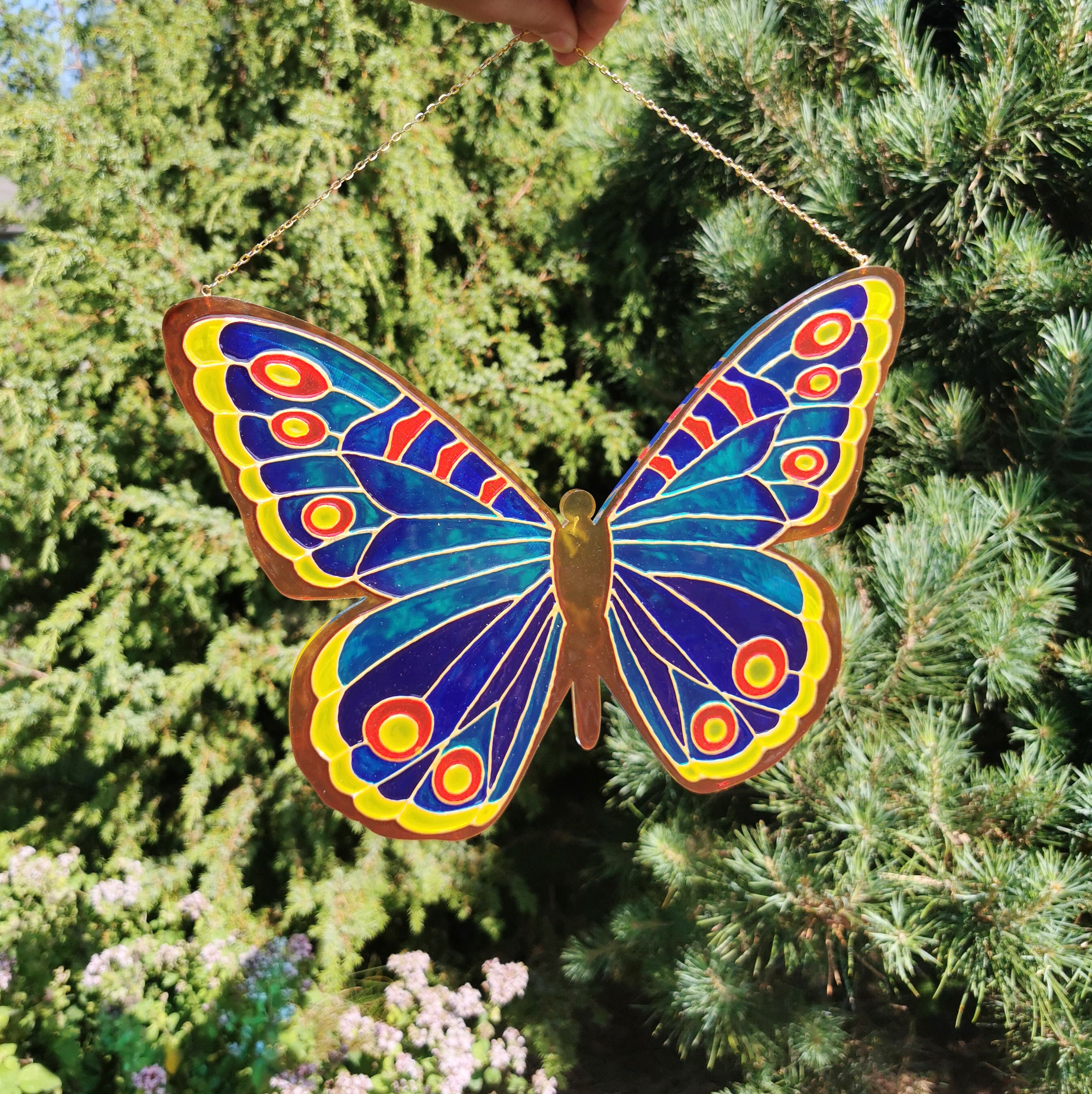 Stain Glass Butterfly Wall Decor Butterfly Suncatcher for Window ...