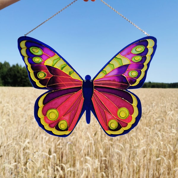Butterfly Window Art - Etsy