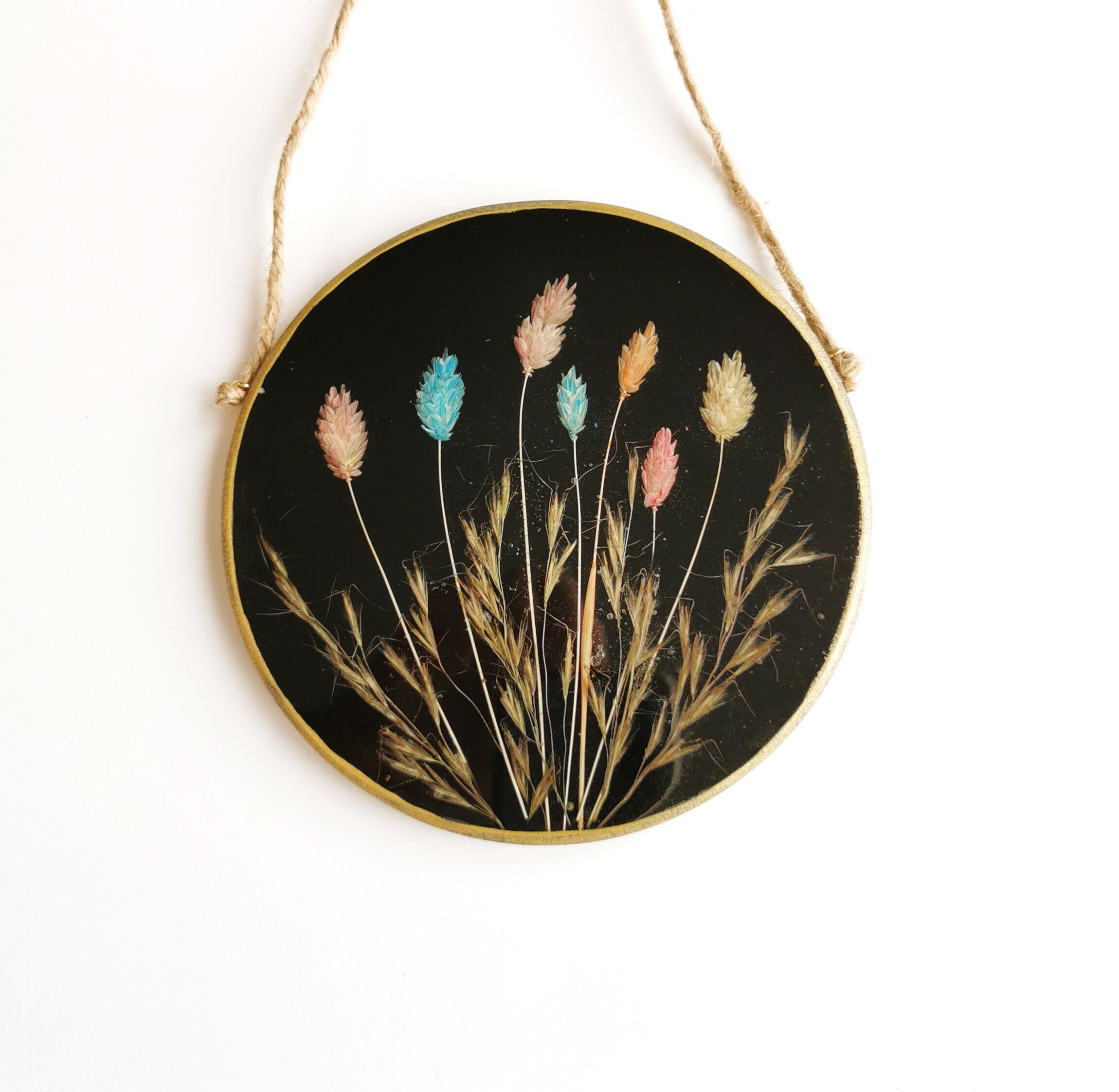 Pressed Flower Frame Resin Wall Art Flower Resin Flower Art Dry Flower ...