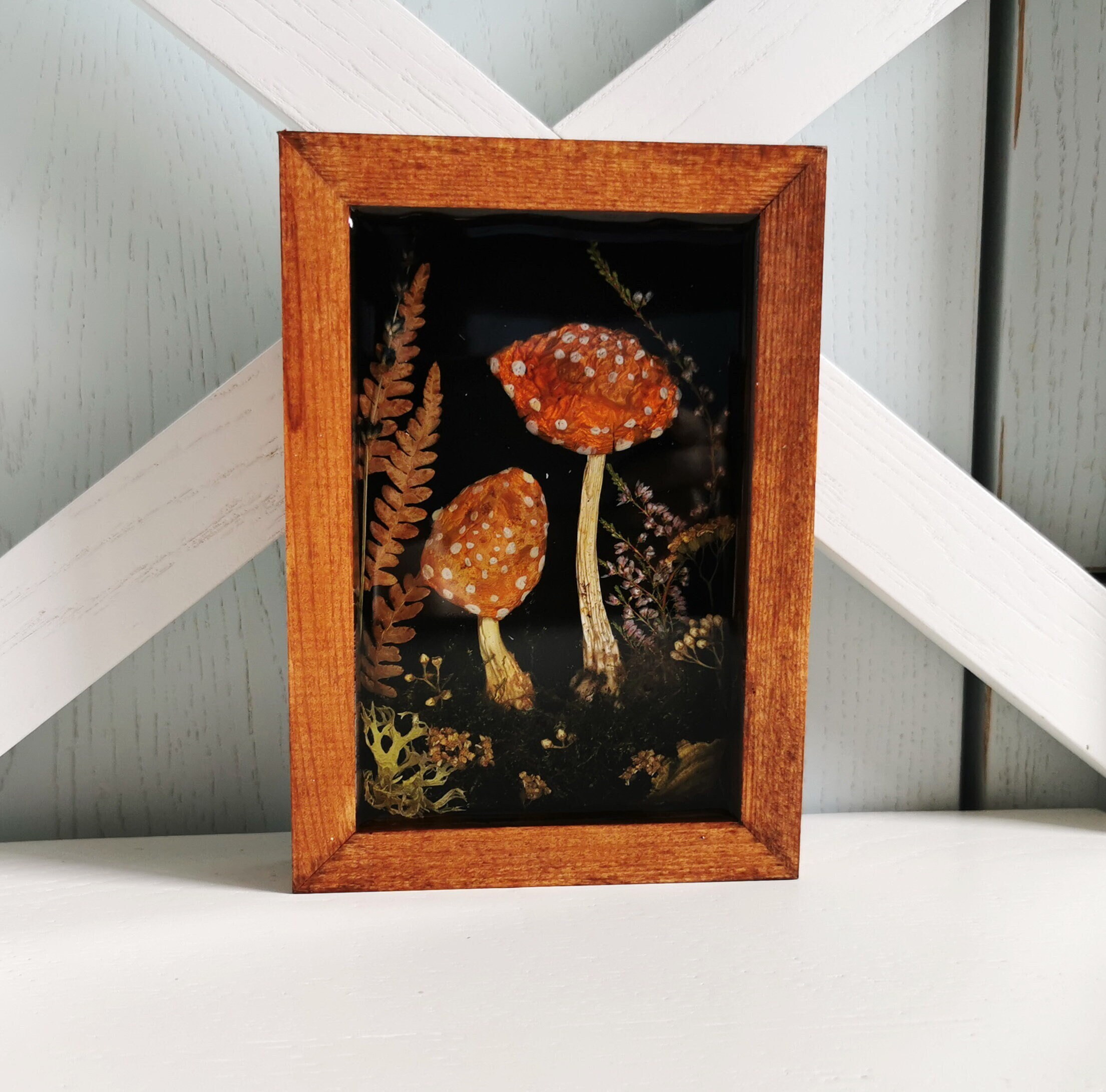 Red Mushroom Decor Resin Mushroom Wall Hanging Mushroom Home - Etsy