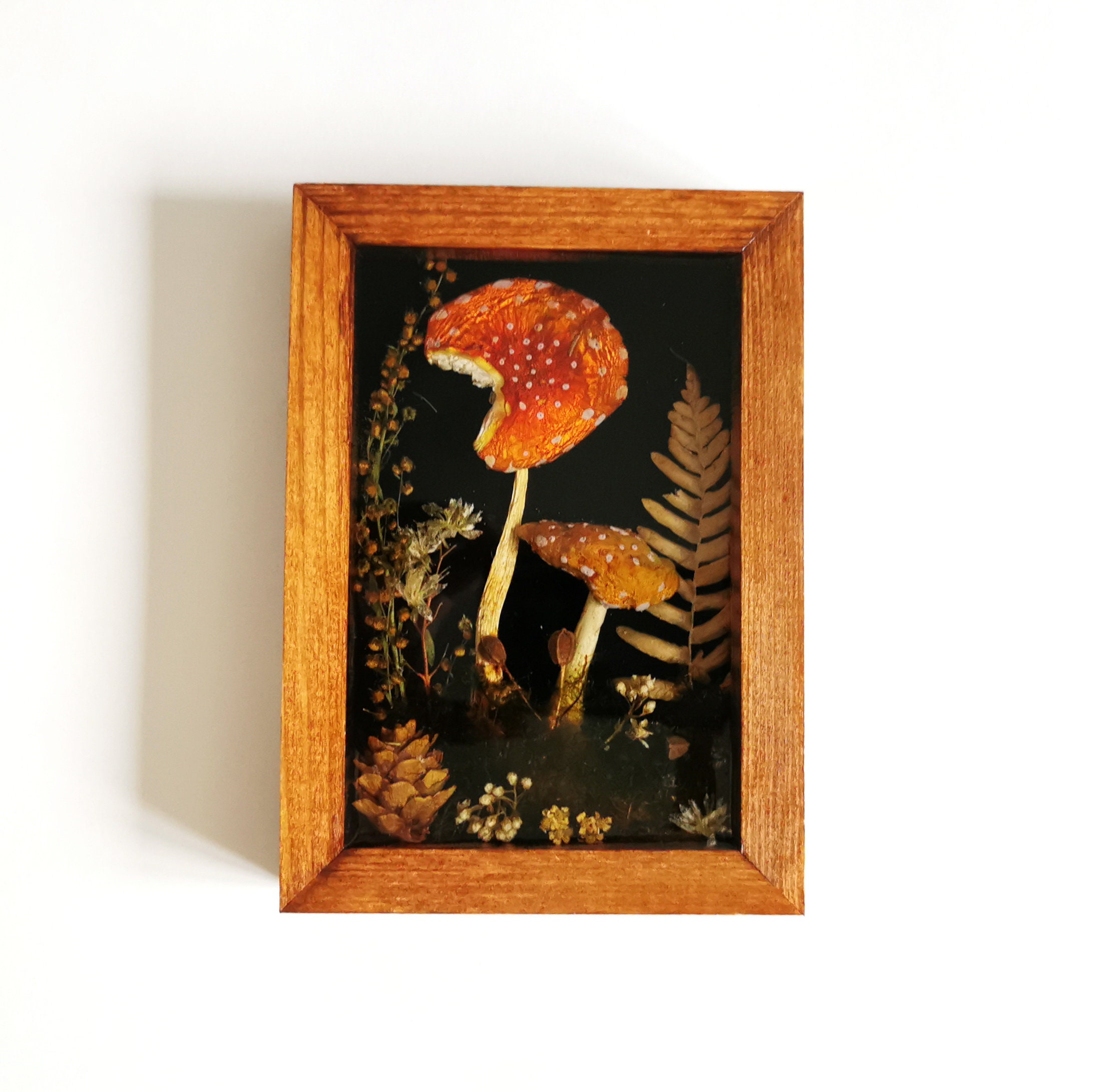 Art mural champignon, déco champignon en résine, terrarium champignon ...