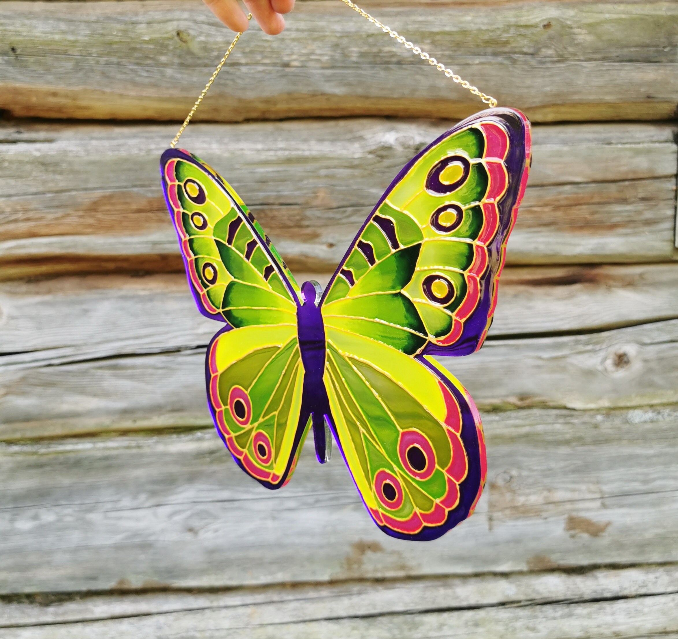Stained Glass Butterfly Window Suncatcher Butterfly Sun Catcher for ...