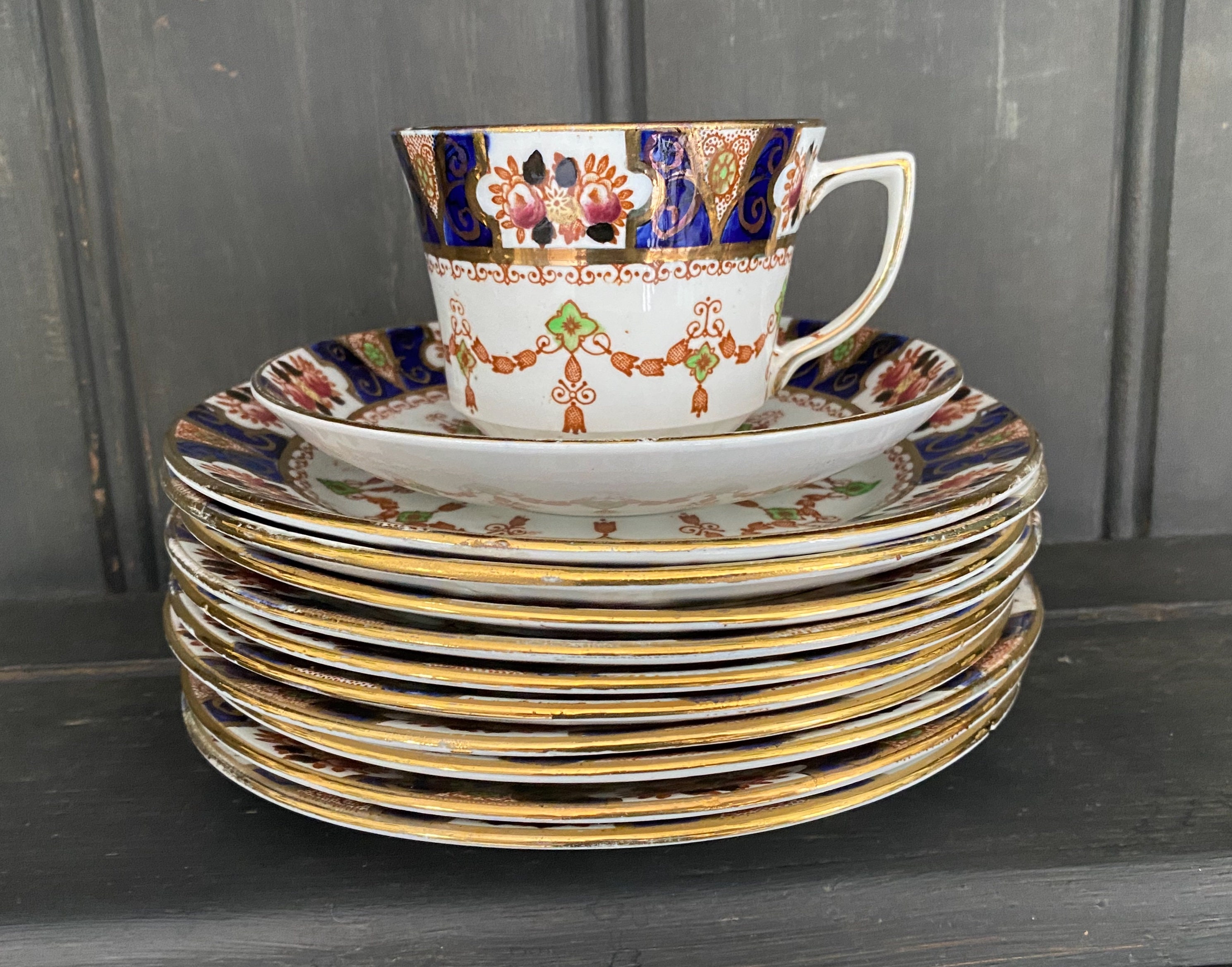 Vintage Porcelain by Doric China Co, Imari-style Pattern Number 2191 ...