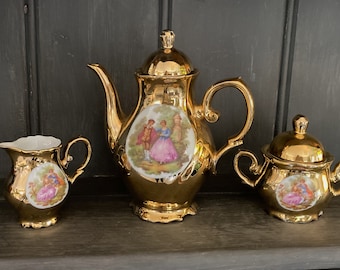 Gold Plated Tea Set | Etsy