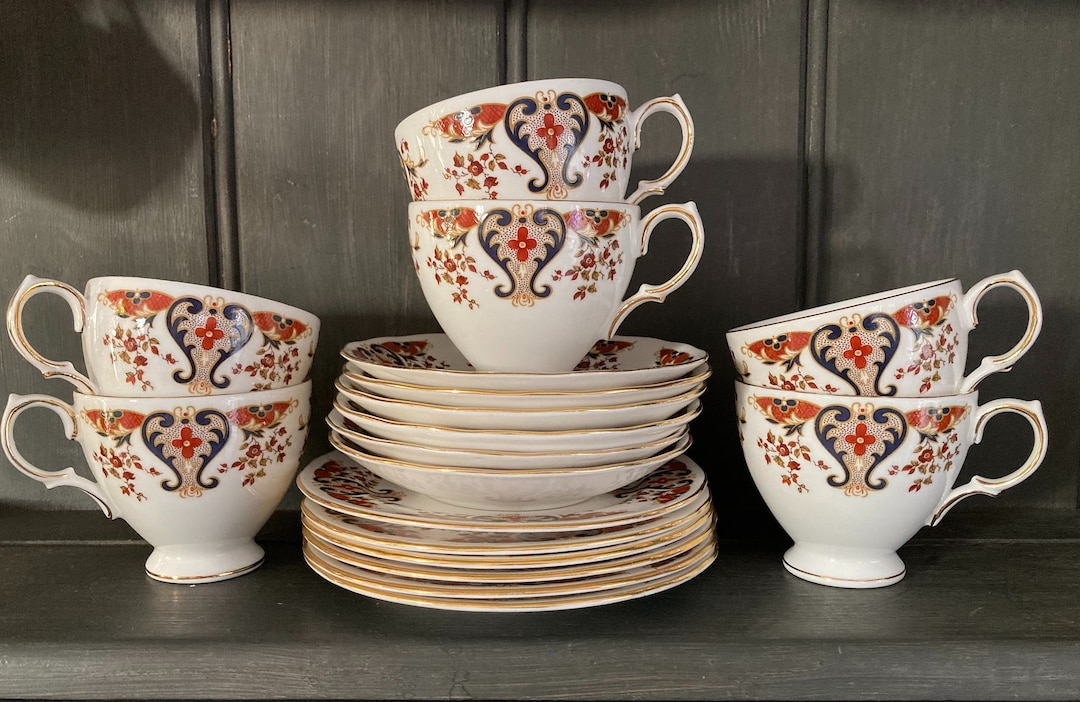 Vintage Colclough Tea Sets Including Cake Stand in 'royale' Pattern No ...