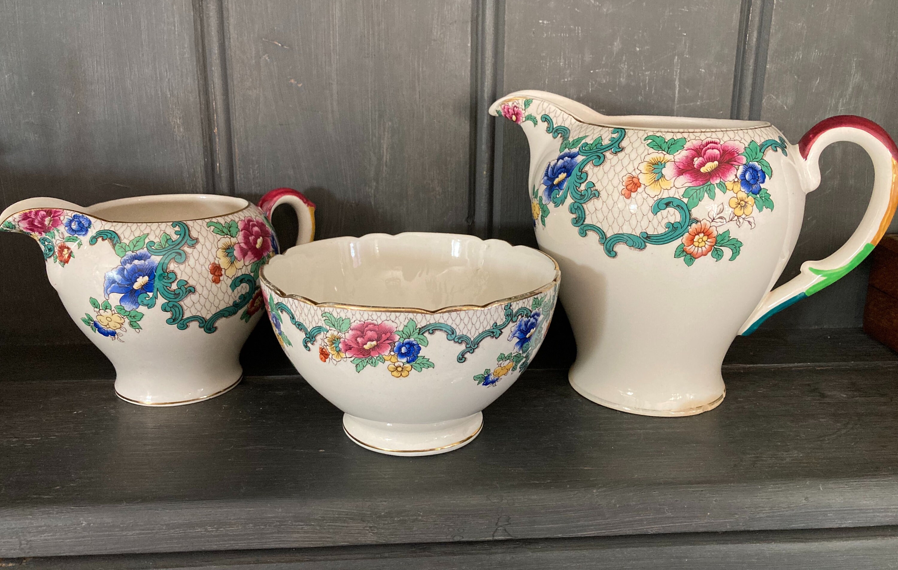 Vintage Royal Cauldon China Set in 'victoria' Pattern - Various Pieces ...