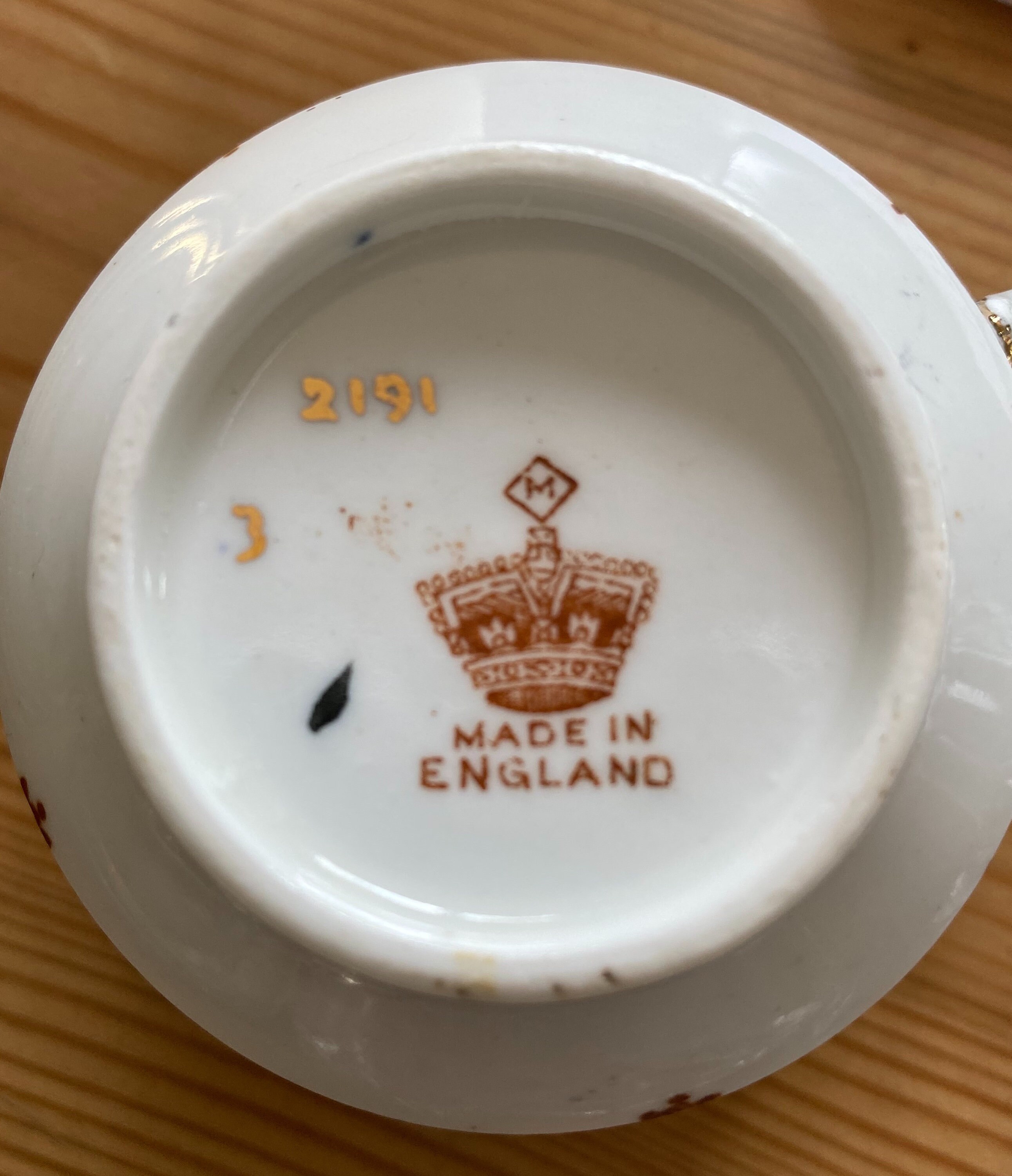 Vintage Porcelain by Doric China Co, Imari-style Pattern Number 2191 ...