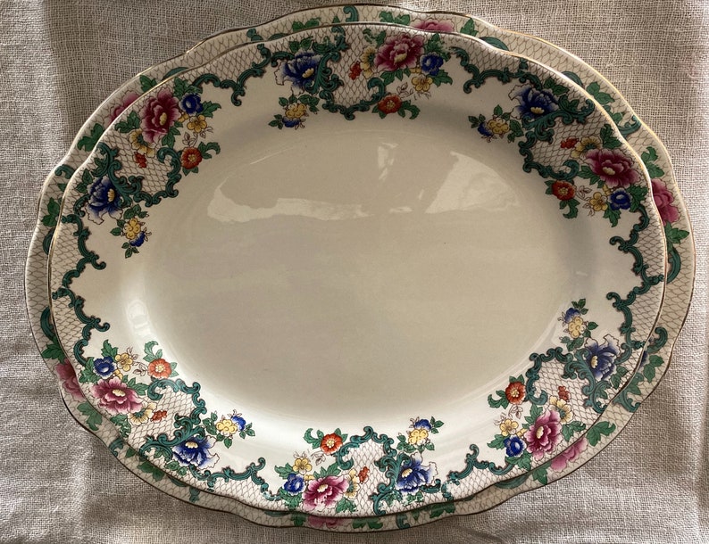 Vintage Royal Cauldon China Set in 'victoria' Pattern - Various Pieces ...