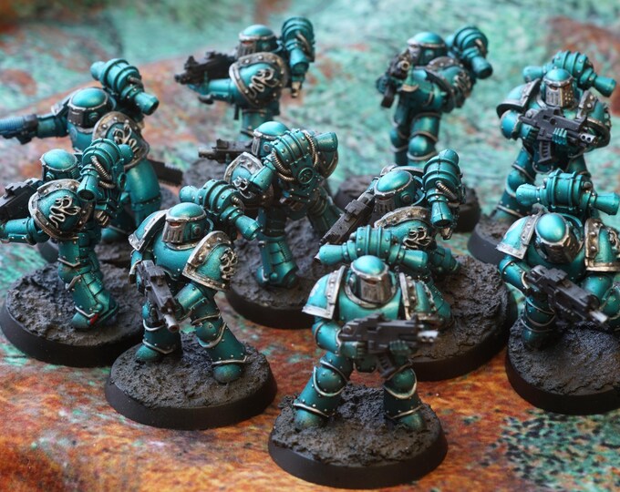 Warhammer 40k Alpha Legion MK3 Plastic Painted Horus Heresy Model - Etsy