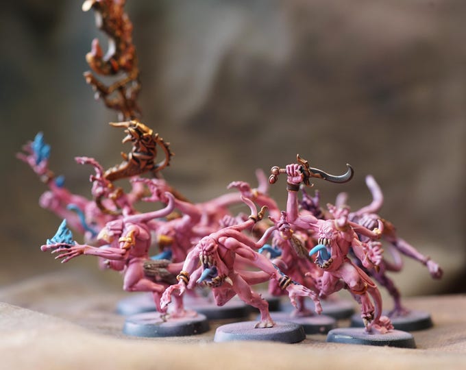 Warhammer 40k Chaos Daemon Pink Horrors 9 per Squad - Etsy