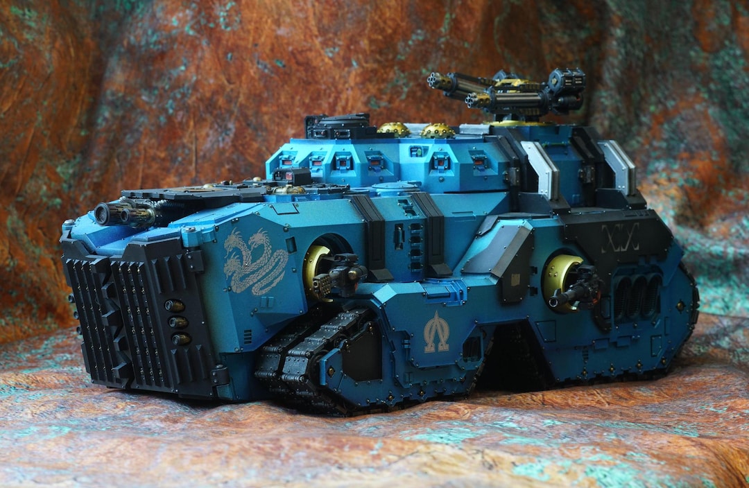 Warhammer 30k Alpha Legion Mastodon Painted Resin Model - Etsy