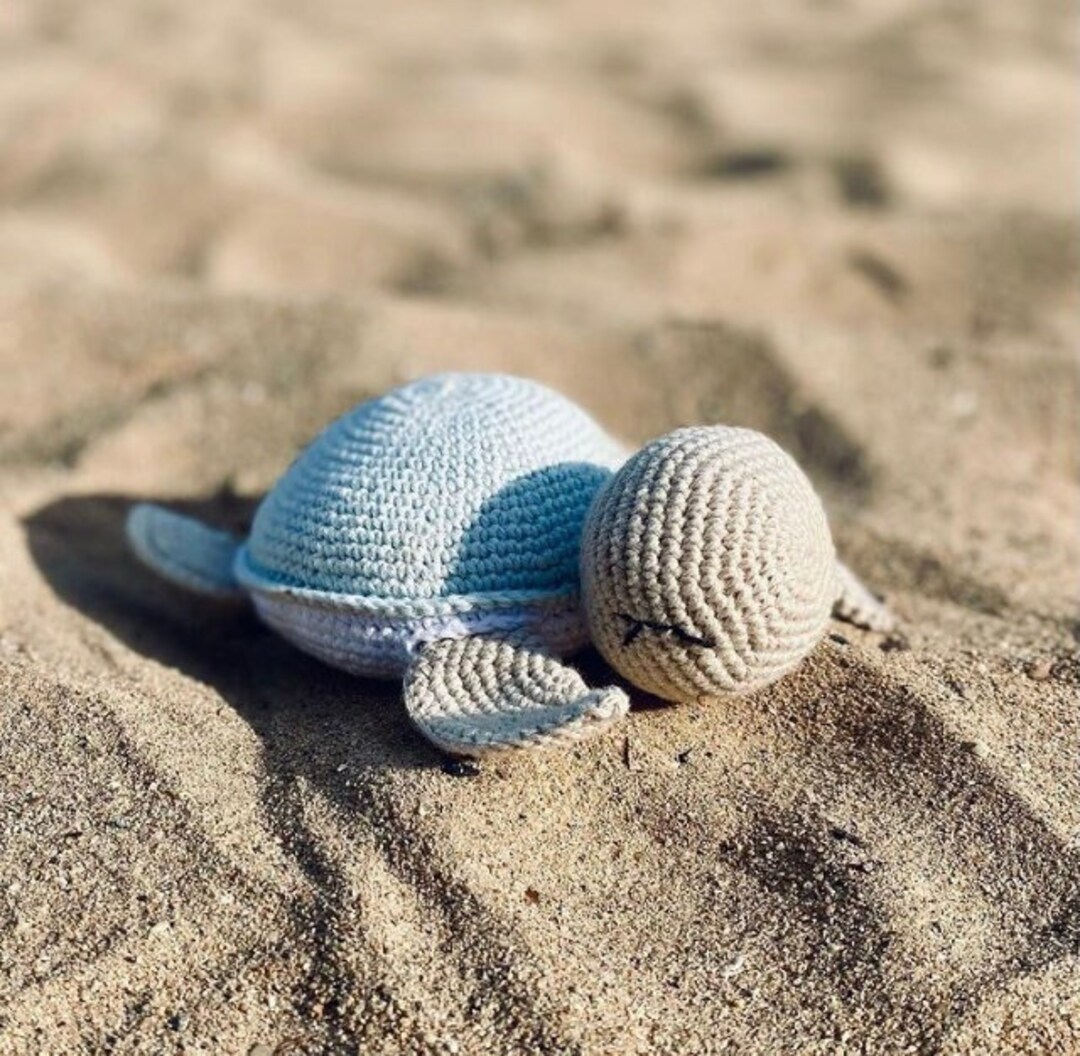 Juju the Turtle on the Beach - Etsy