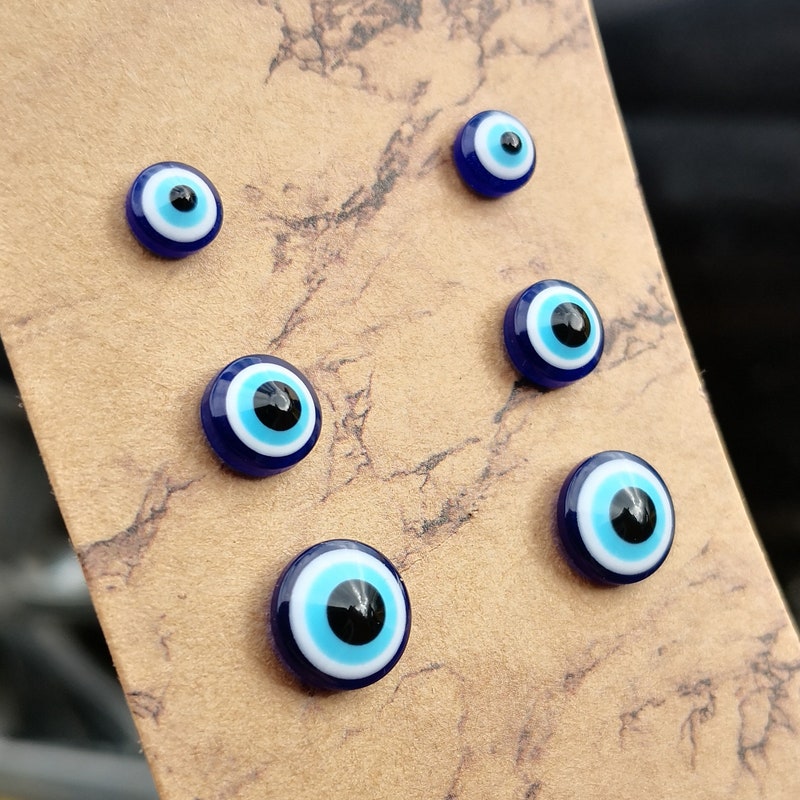 Evil Eye Pink Earrings - Etsy UK