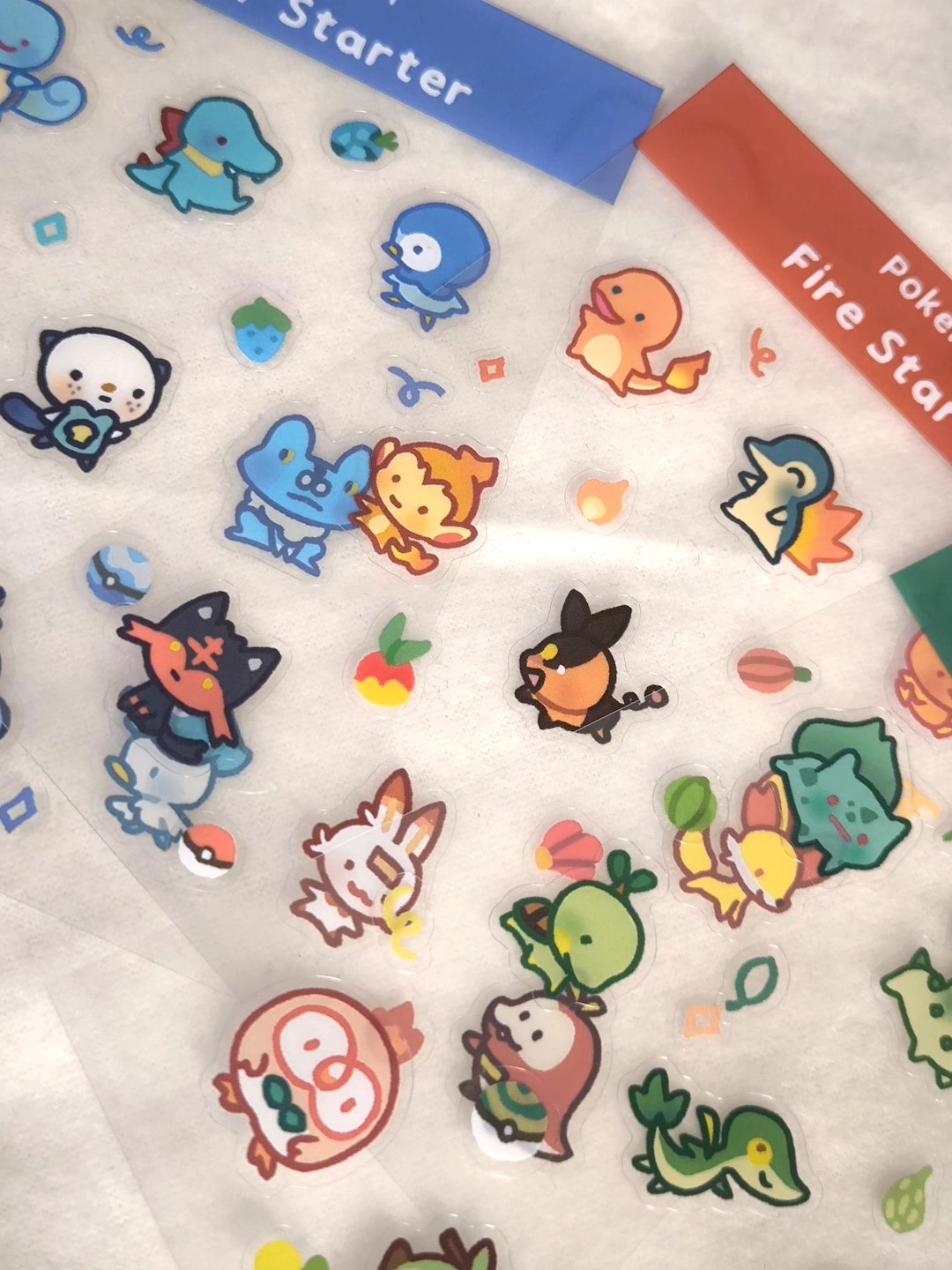 Pokemon Sticker Sheet - Unofficial Fanmerch - Etsy
