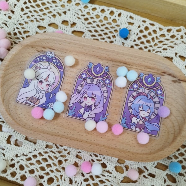 Genshin Transparent Sticker - Etsy