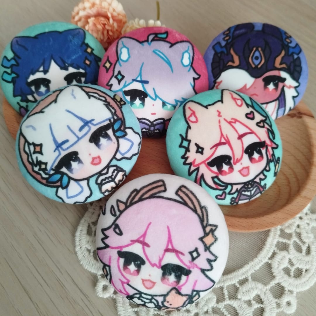 Genshin Impact Squishy Pin Badges Inazuma & Sumeru - Etsy