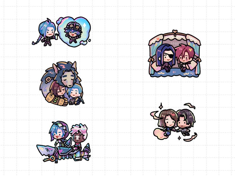 Arcane Group Stickers - Unofficial Fanmerch - Etsy