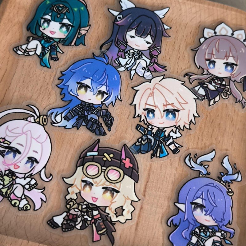 Genshin Stickers - Etsy
