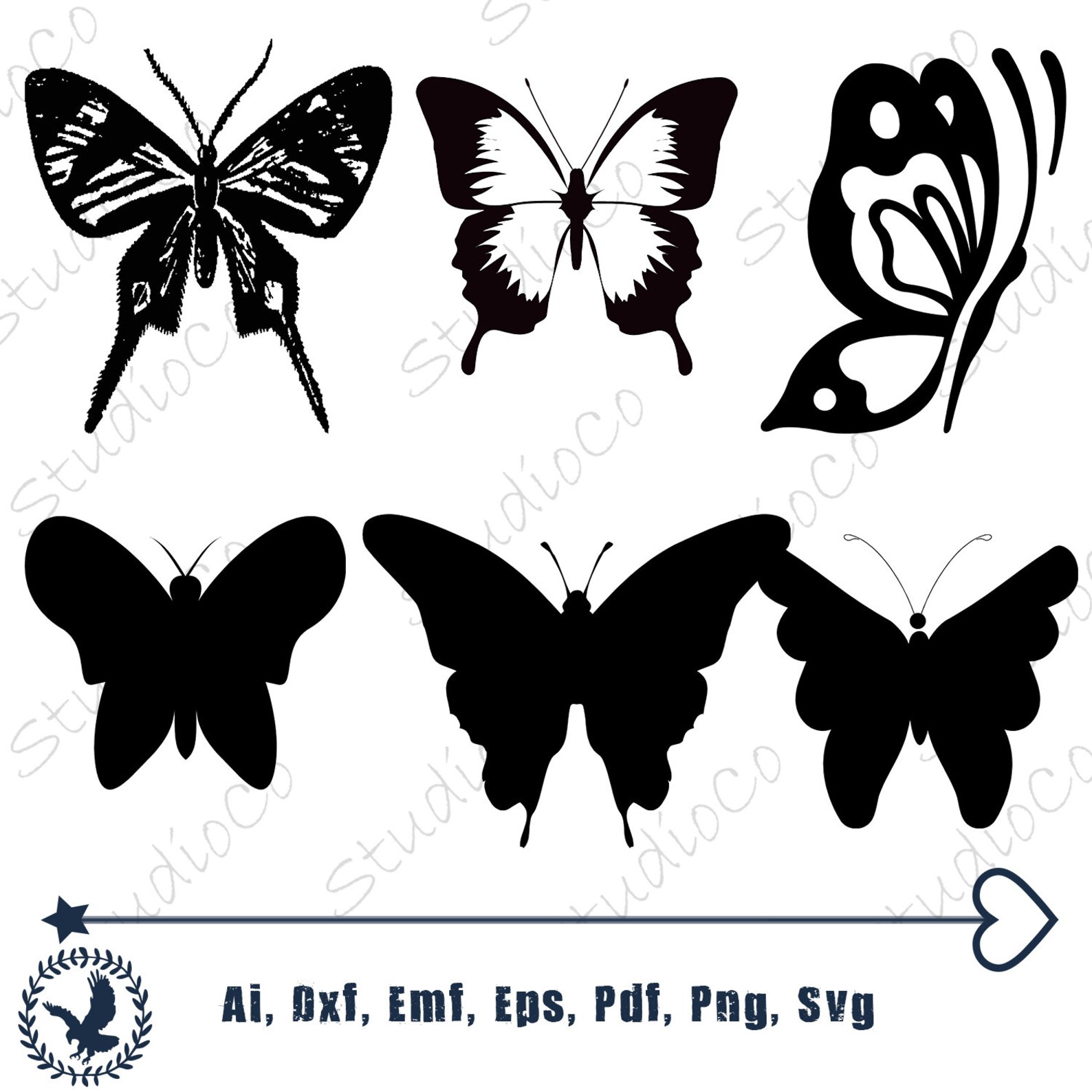 Butterfly Svg Cut Files Flower Cricut Files Butterfly - Etsy