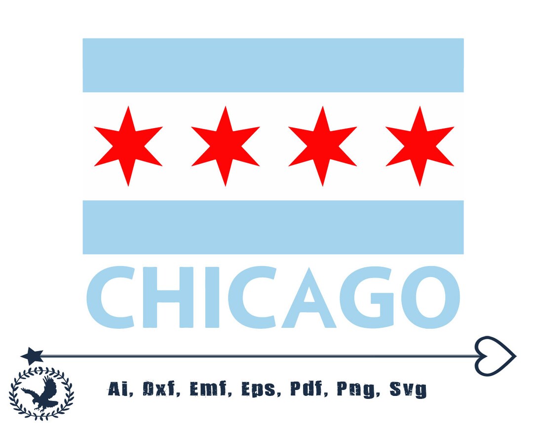 SVG VECTOR CHICAGO Illinois, Usa. Cut File Skyline City - Etsy