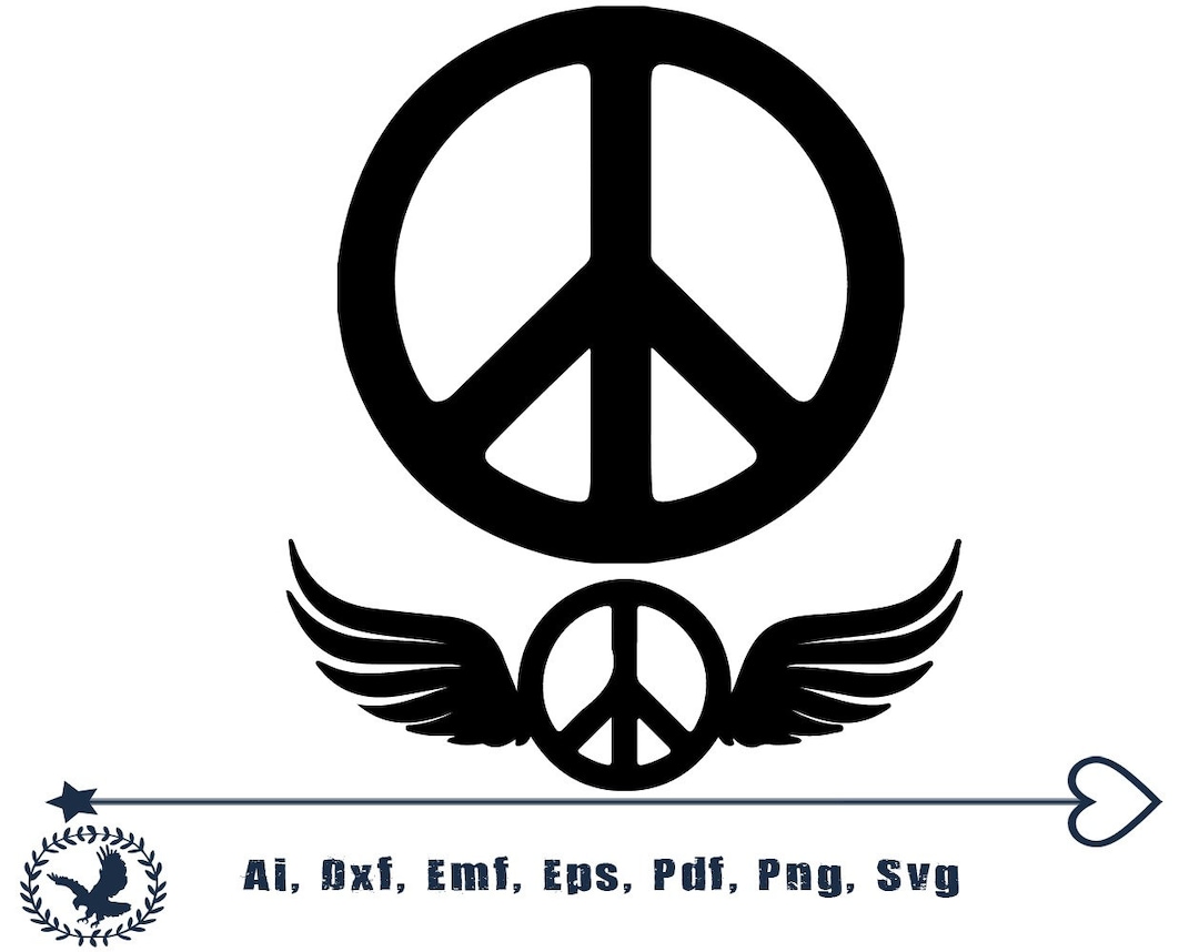 Peace Sign SVG, Peace Bundle SVG, Peace Silhouette, Peace Vector, Peace ...