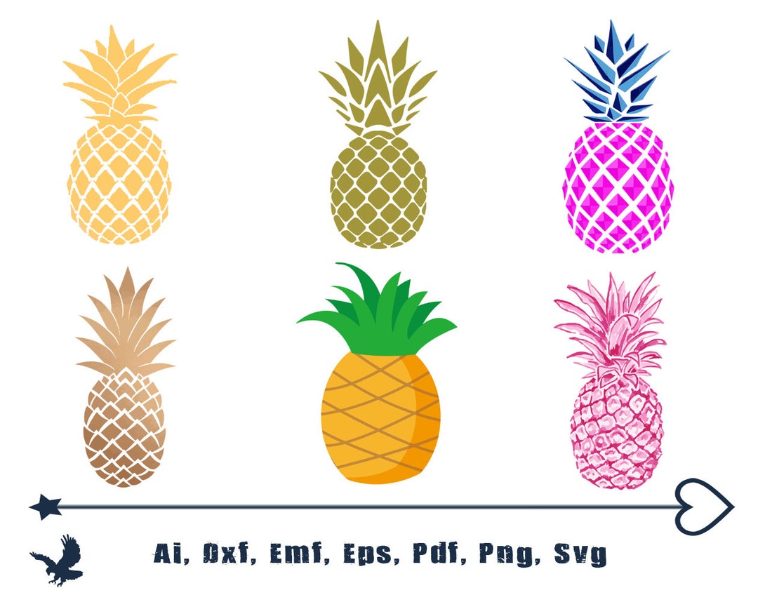 Pineapple Svg, Pineapple Monogram Svg, Ananas Monogram Svg, Pineapple ...