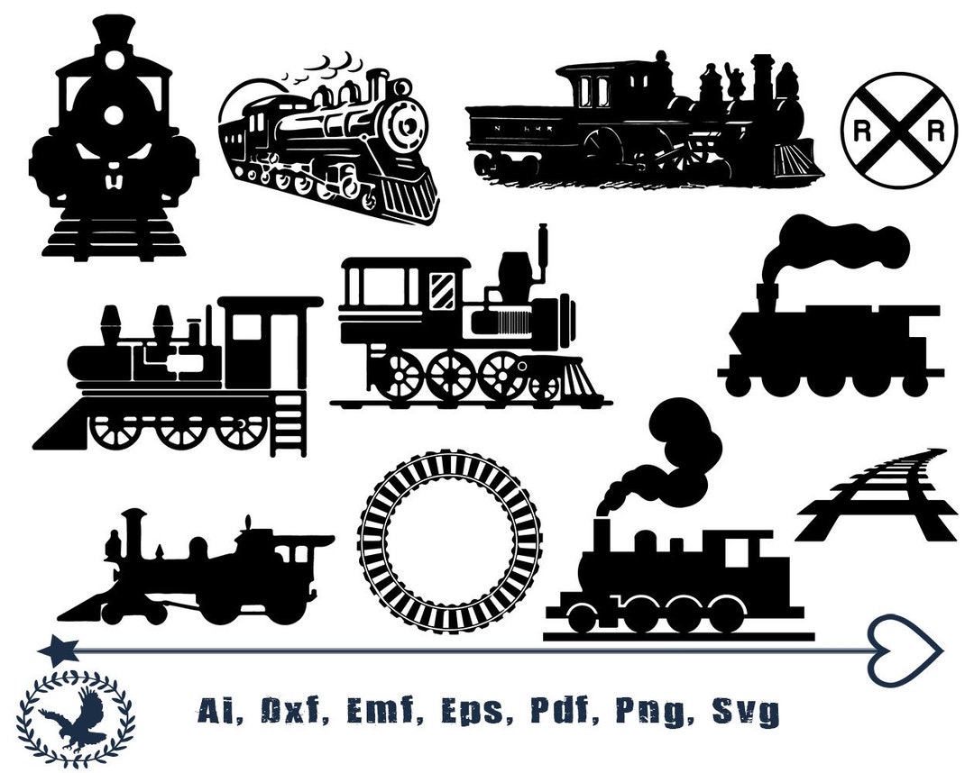 Train Svg Bundle, Trains Svg, Train Clipart, Cut Files for Cricut and ...